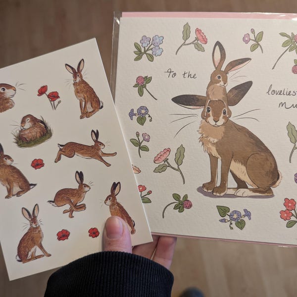 Welcome Little One Card | Baby Cards | New Baby Card | Cute Bunny Card ...
