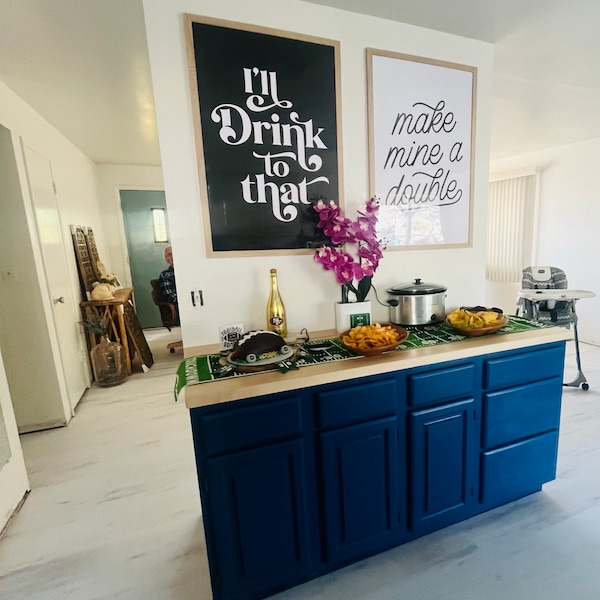 I'll Drink to That, PRINTABLE Art, Bar Cart Sign, Drinking Wine Quote, Alcohol Drinks Party Home ...