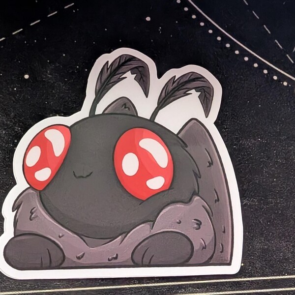 Mothman Magnets! || Cute Cryptid Mothman Magnet Set || Boba Mothman ...