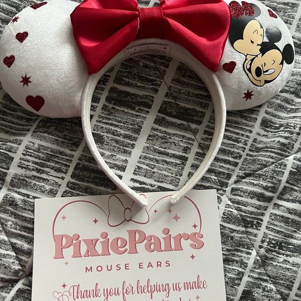 Iconic Mr. & Mrs, Valentines Day Mouse Ears, Sweethearts Night, Pink ...