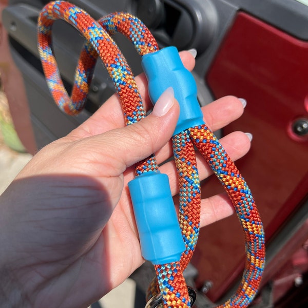 Dog Traffic Handle, Tag Leash, Safety and Training Leash (pink/purple ...
