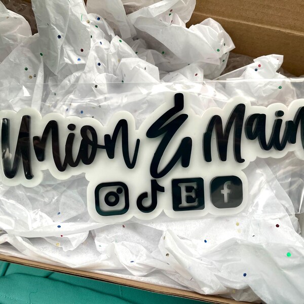 Laser Cut Name | Business Watermark | Physical Watermark | Acrylic Tag ...