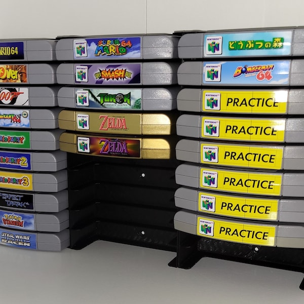 Nintendo 64 Game Cartridge Tray (holds 10) Storage/holder/stand/rack ...