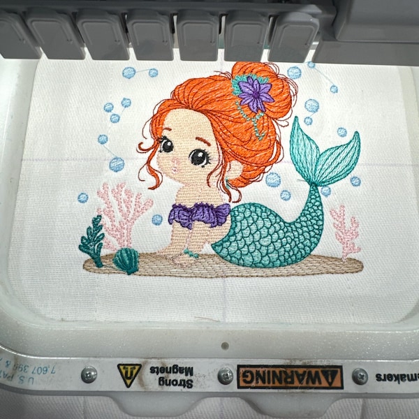 Mermaid Embroidery Designs - Princess Embroidery Design Machine ...