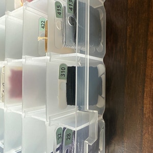 DMC Thread Labels NUMBERS ONLY Organize Your Bobbins With Large Font ...