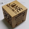 Wooden QR Code, QR Code Sign, QR Code Cube, Custom Logo Cube, Wood Qr ...
