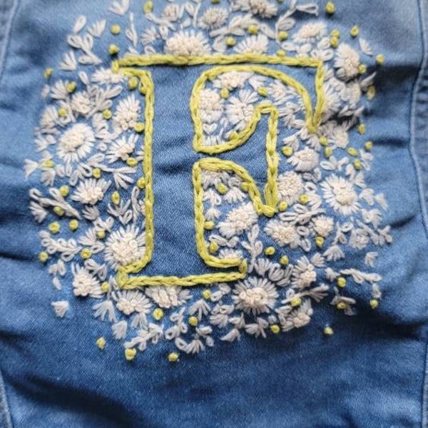 Celestial Design Letter h Hand Embroidery Pattern / Digital PDF ...