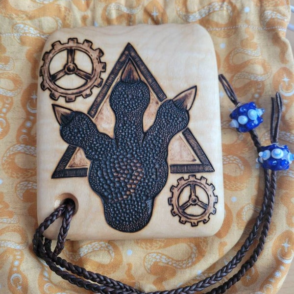 Dimensional Art: "d20 Dragons" Wall Decor, Layered Wooden Artwork ...