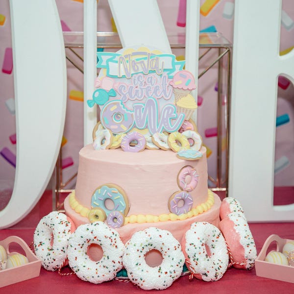 Sweet One Cake Topper/ Number Cake Topper/ Sweet One Smash Cake Topper ...