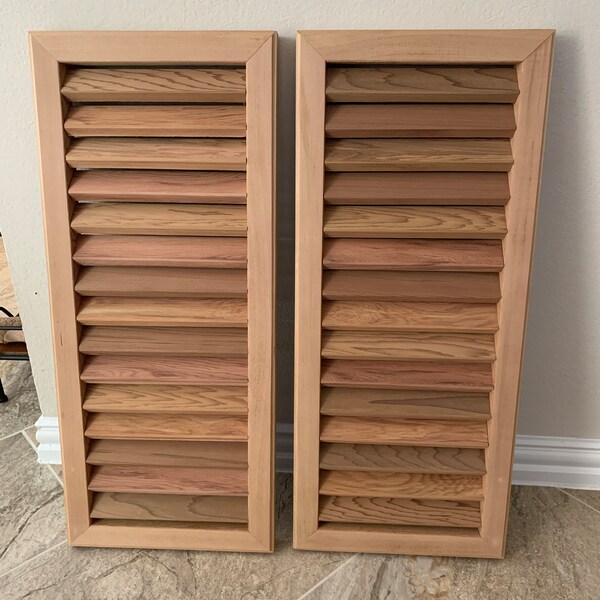 Home Exterior Louvered Window Shutters - Etsy