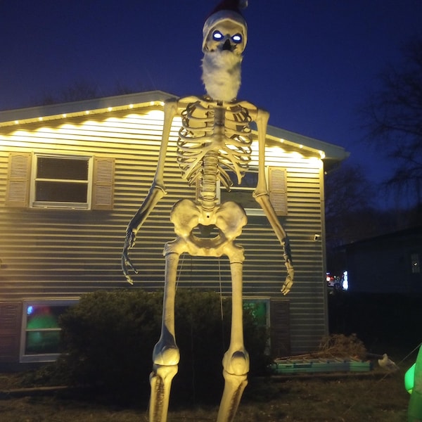 12’ Skeleton Santa Beard (white) (skeleton NOT Included) - Etsy