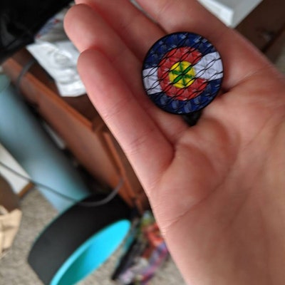 Colorado Flag Flower of Life Pin 1.25 Inch Diamter Die - Etsy