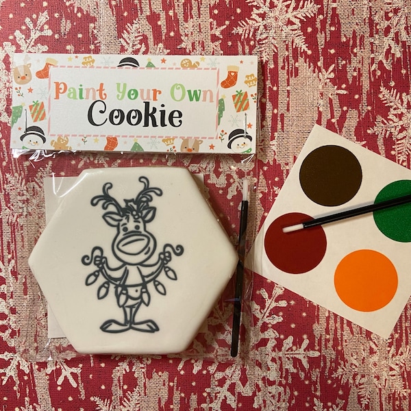 Christmas PYO Cookie Treat Bag Topper/ Printable Treat Bag Toppers ...