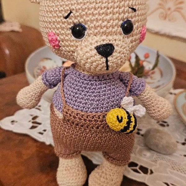 PDF Bruno the Bear/crochet Pattern in English and Polish/digital ...