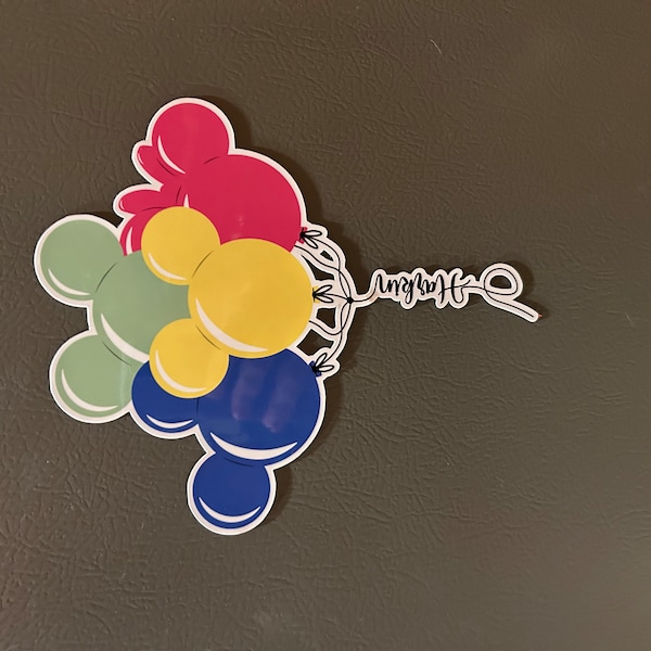 Personalised Mickey Balloon Cruise Door Magnet | Disney Cruise Magnets ...