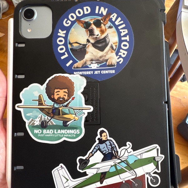 Cessna 185 Float Plane Sticker, 4X1.5 Inch Airplane Sticker, Pilot ...