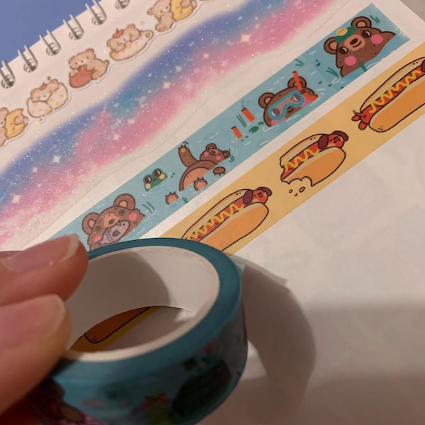 Blue Cat Sticker - Kawaii Cute Pastel Stickers - Dopamine Illustration ...