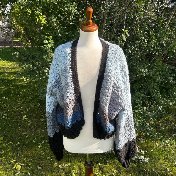 Crochet Pattern-addison Crochet Cardigan Pattern Pdf-women Crochet ...