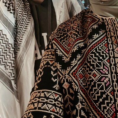 Jumpsuit Overwhole With a Skirt Traditional Embroidered Palestinian ...