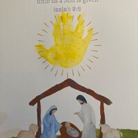 20 Design BUNDLE Christmas Craft Handprint Footprint Finger Art ...