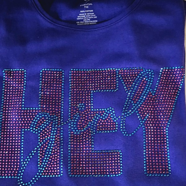 Rhinestone Template (digital File Only) SS10 Hey Girl - Etsy