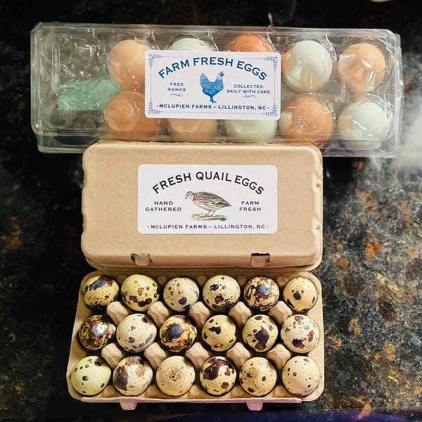 Custom Labels for Egg Cartons - Personalized for Your Farm or Coop ...