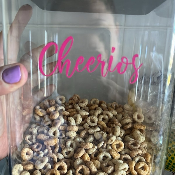 Custom Vinyl Storage Labels Font A | Mrs Hinch Style Personalized Decal ...