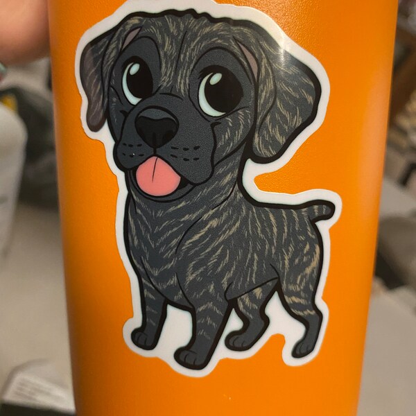 Cane Corso Sticker || Chibi Puppy Dog, Vinyl, Hand Drawn Illustration ...