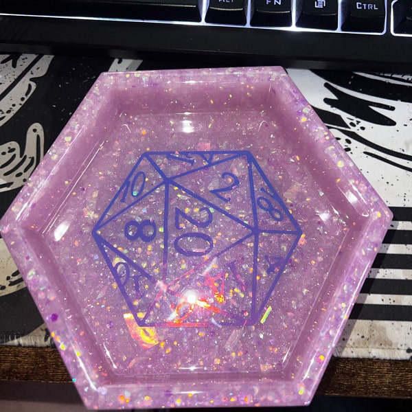 Dnd Dice Tray Box Lavender Lilac Amethyst Light Purple Ice Dungeons Box ...