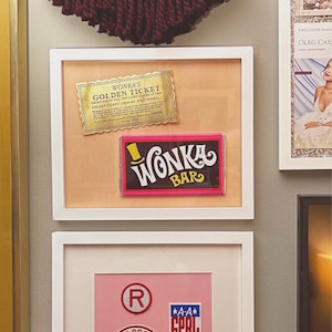 Chocolate Factory Golden Ticket & Candy Bar Prop Replica Set vintage - Etsy