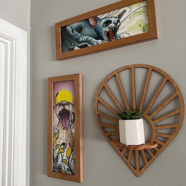 5x15" Panoramic Picture Frame in 1x1 Flat Style and Vintage Color of ...