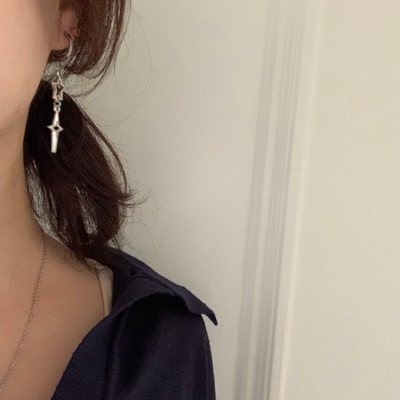 Star Link Earrings Grunge Jewelry Hypoallergenic Y2k Goth Edgy Alt ...