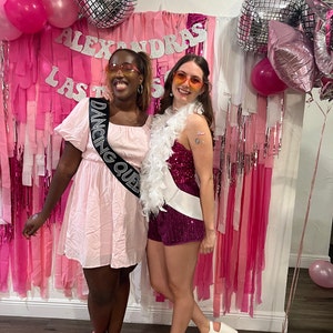 Bachelorette Party Disco Themed Sash / Dancing Queen/ Gift / - Etsy