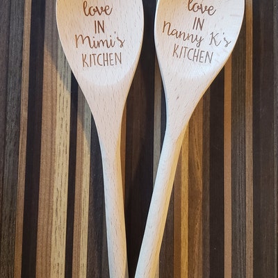 Made With Love in Grandma's Kitchen Spoon, Grandma's Kitchen, Wooden ...
