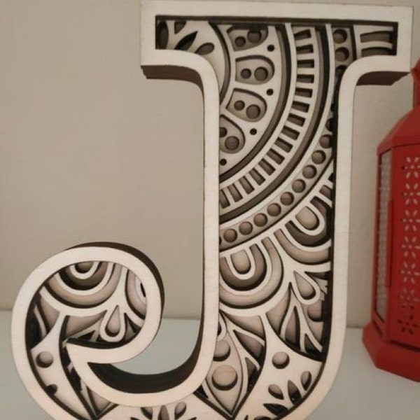 Laser Cut DXF Letter J DXF Alphabet Letter J, Laser Cut Letter ...
