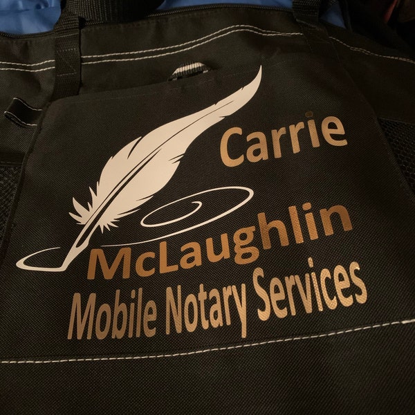 Notary Tote Bag, Loan Signing Agent Bag, Gift for Notary Public Bag ...