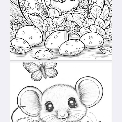 Baby Spring Dragon 6 Fantasy Coloring Page Adults Kids - Etsy