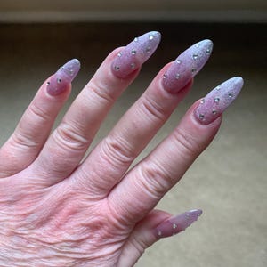 White Fairy With Wings Magic Wand Nail Stickers/ 3D Nymph Fairy Tale ...