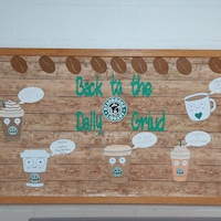 Starbooks Coffee Shop Reading Bulletin Board Classroom/door Decor for ...