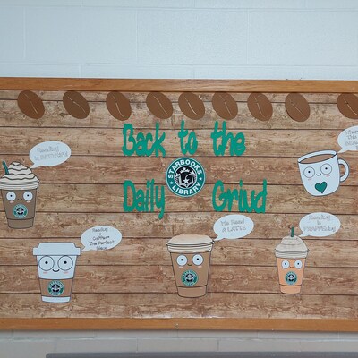 Math Coffee Shop Bulletin Board Kit, Back to School Classroom/door ...