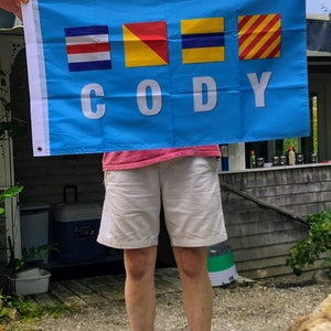 Custom Boat Flag Personalized Using Nautical Signal Symbols - Etsy