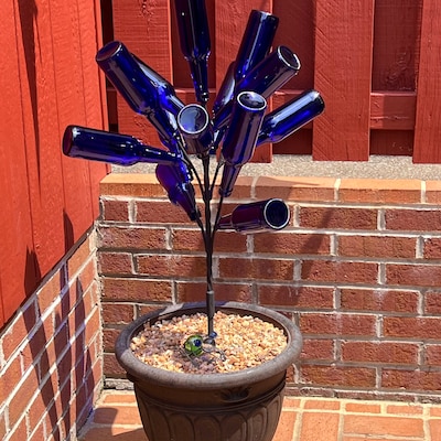 Southern Garden BOTTLE TREE 16 Wine Bottle Yard Art Bottletree - Etsy