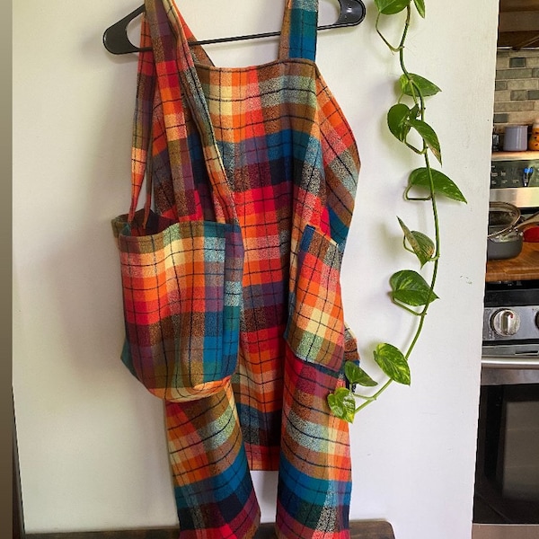 Cross Back Pinafore Sewing Pattern, A4/letter PDF Sewing Pattern, Apron ...