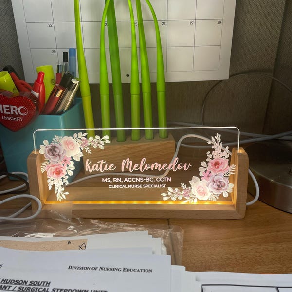 Shimmering Light up Personalized Custom Party Box Table Decoration ...