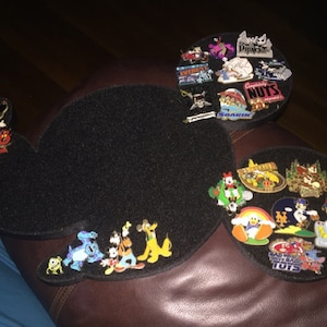 Large Disney Pin Board Mickey Mouse Head Profile Pin Display. - Etsy