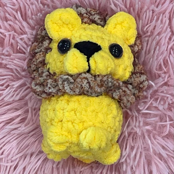 No Sew Chunky Lion Amigurumi Crochet Pattern - Etsy