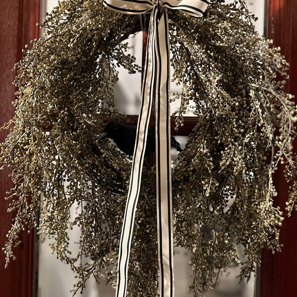 Olive Branch Hoop Wreath Olive Tree Wreath Front Door Modern Wreath ...