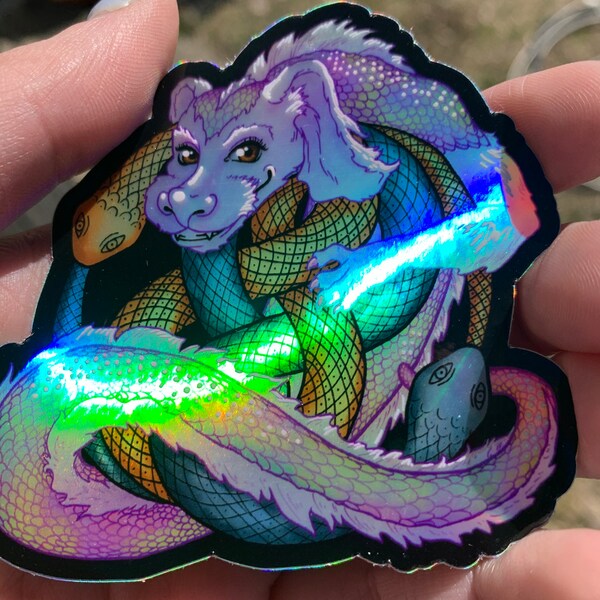 Falkor Sticker~ Neverending Story~ Luck Dragon~ Auryn ~ Holo Sticker ...