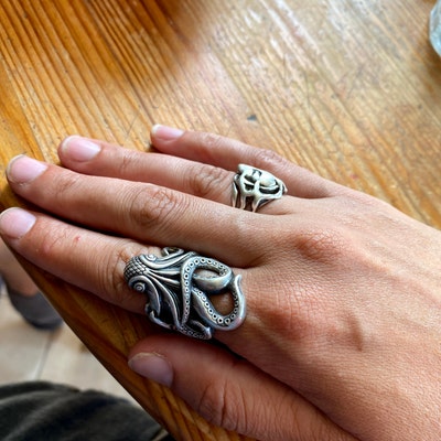 Kraken Ring .925 Solid Sterling Silver/sea Monster/octopus/pirates/rum ...