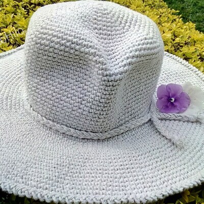 Crochet Pattern / Fedora Crochet Hat / Sun Hat / Stiff Brim / - Etsy Canada